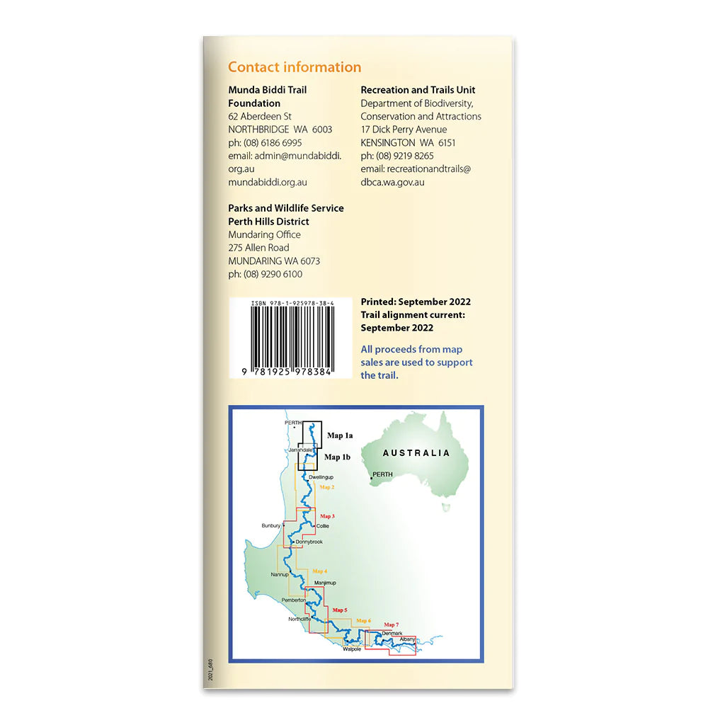 Munda Biddi Map 1 - New Series